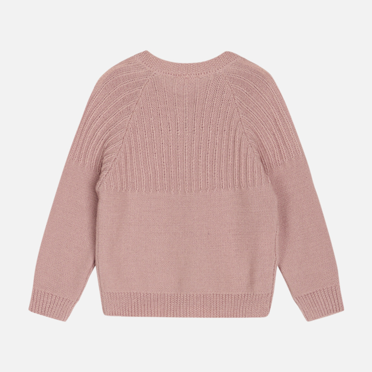 Hust & Claire | Curi: Strickjacke uni rose – Merinowolle | bei hofius