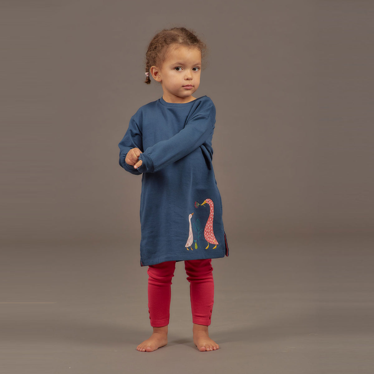 Sense Organics | Lai: Langarmkleid navy – Bio | bei hofius